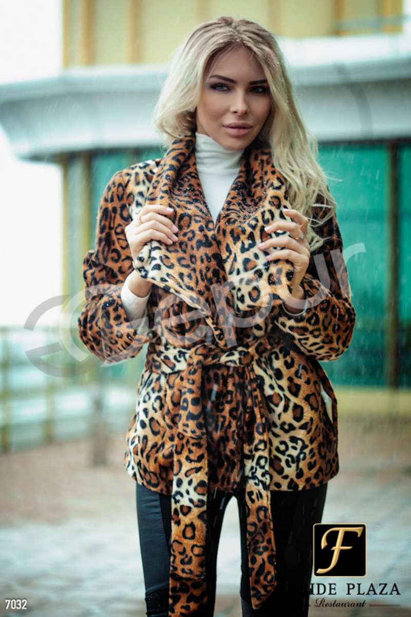 Пальто на запах "Лео" (№ 7032) ♡ Gepur - women clothes store