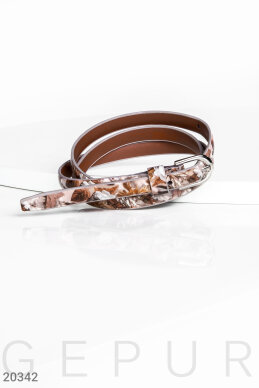 Оригинальный лаковый ремень (арт. 20342) ♡ интернет-магазин Gepur