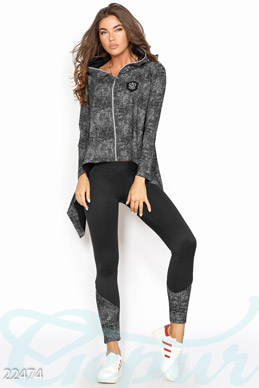 Two-tone tracksuit (№ ) ♡ Gepur - women clothes store
