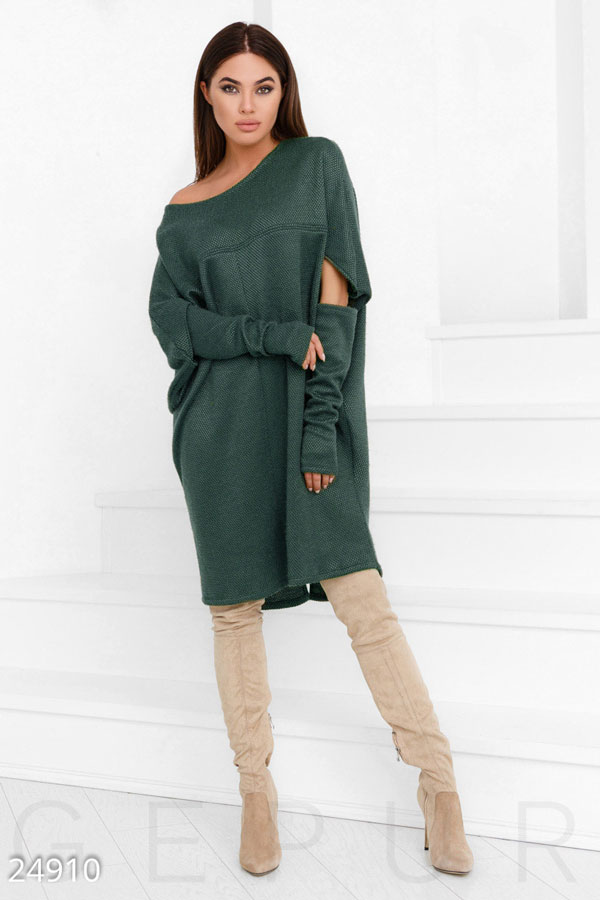 Теплое платье oversize (арт. 24910) ♡ интернет-магазин Gepur