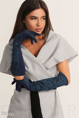 Demi-season long gloves (№ 28406) ♡ Gepur - women clothes store
