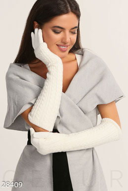 Long warm gloves (№ 28409) ♡ Gepur - women clothes store