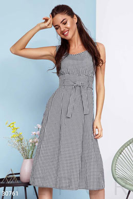 Расклешенное платье-миди (арт. 30761) ♡ інтернет-магазин Gepur