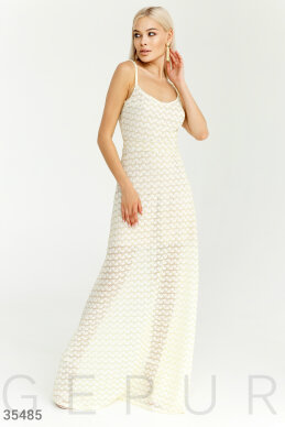 Knitted long sundress (№ 35485) ♡ Gepur - women clothes store