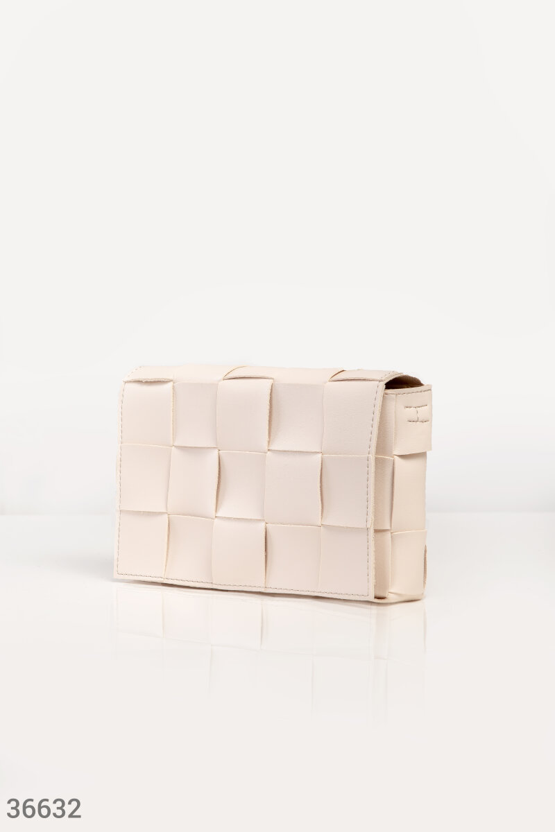 Сумка кроссбоди молочного оттенка (арт. 36632) ♡ интернет-магазин Gepur