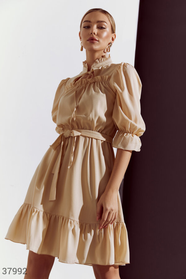 Шифоновое платье со сборками (арт. 37992) ♡ интернет-магазин Gepur