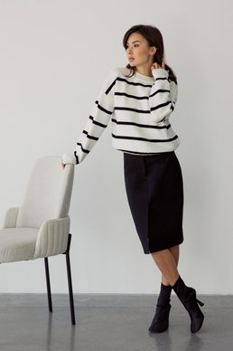 Cotton pencil skirt (№ 45556) ♡ Gepur - women clothes store